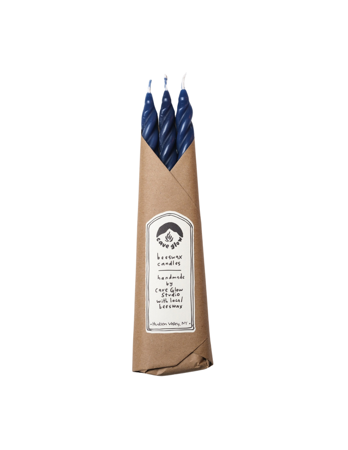 Indigo Beeswax Taper Candles – The Six Bells