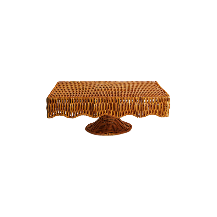 Rectangular Rattan Cake Stand – The Six Bells