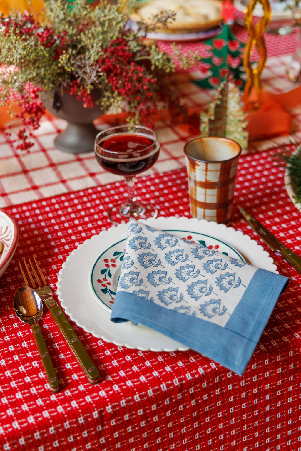 Block Print Table Linens – The Six Bells