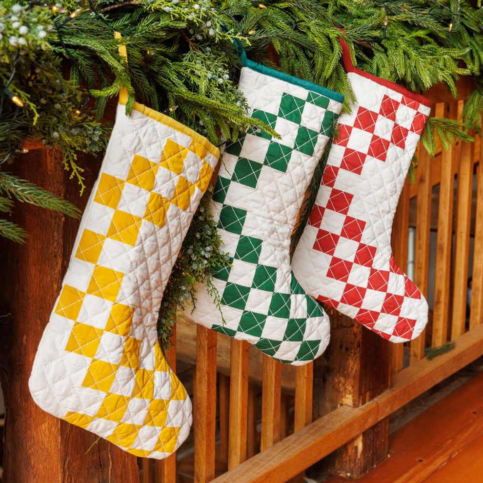 Diamond Quilted Christmas Stocking – The Six Bells