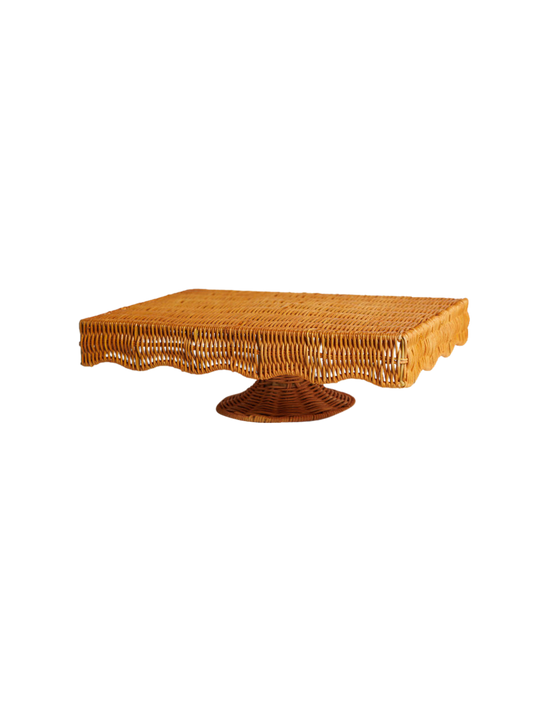 Rectangular Rattan Cake Stand – The Six Bells