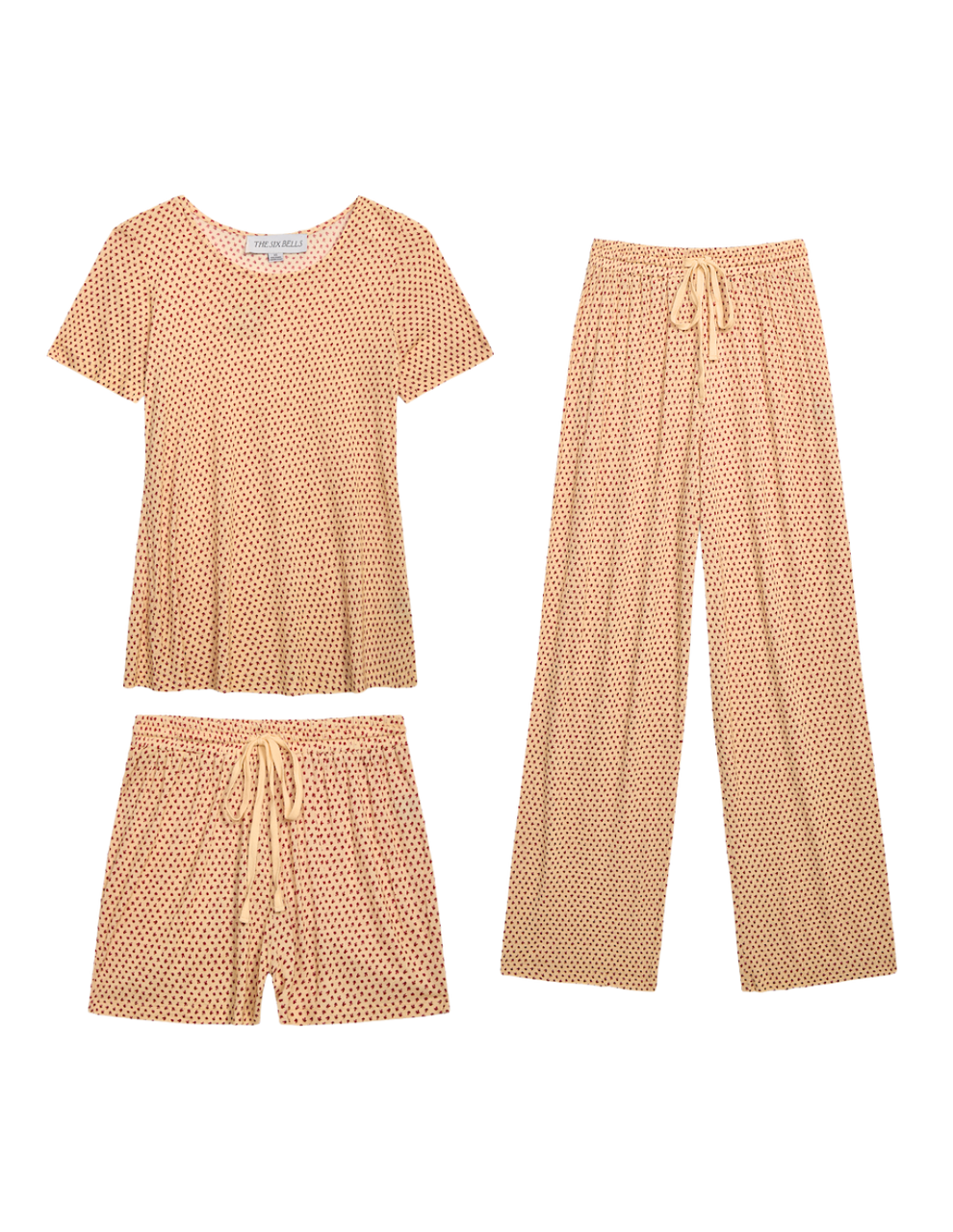 Ivory Rosehip Pajama Set Trio – The Six Bells